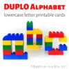LEGO 3D Alphabet Printable Cards | Adventure in a Box