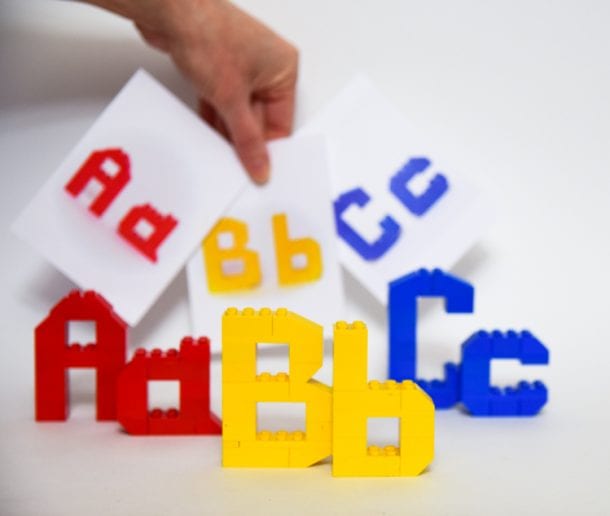LEGO 3D Alphabet Printable Cards | Adventure in a Box