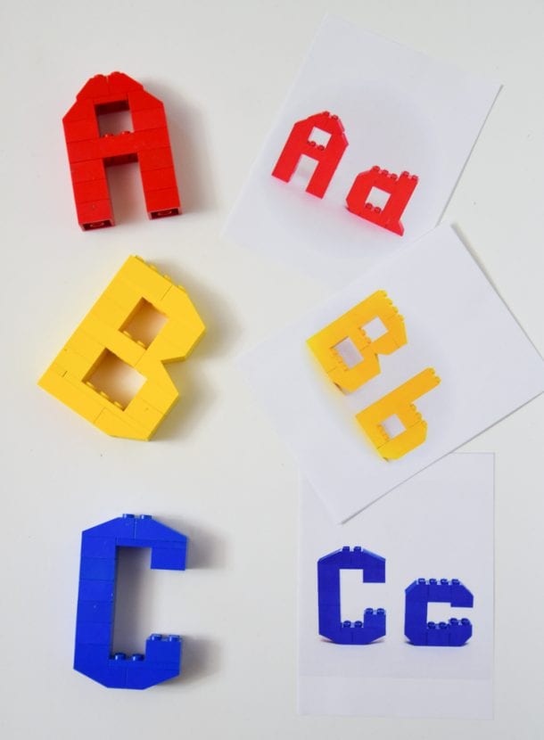 LEGO 3D Alphabet Printable Cards | Adventure in a Box