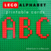 LEGO 2D Alphabet: Printable Cards | Adventure in a Box
