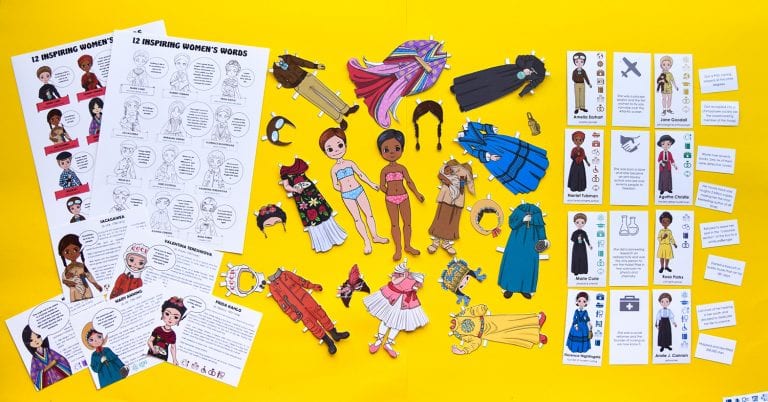 Famous Women in History: Printable Paper Dolls