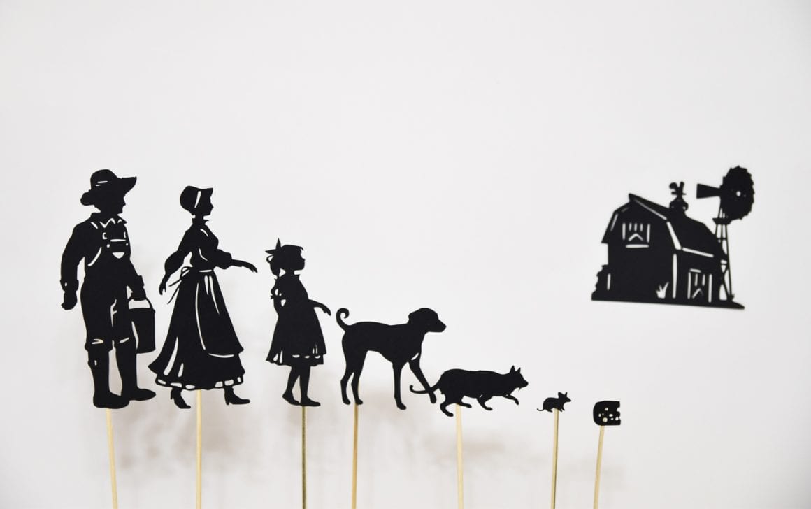 Farm Animals Shadow Puppets for Children