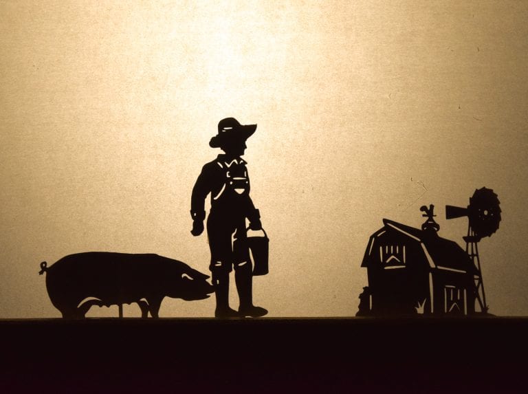Farm Animals Shadow Puppets for Children