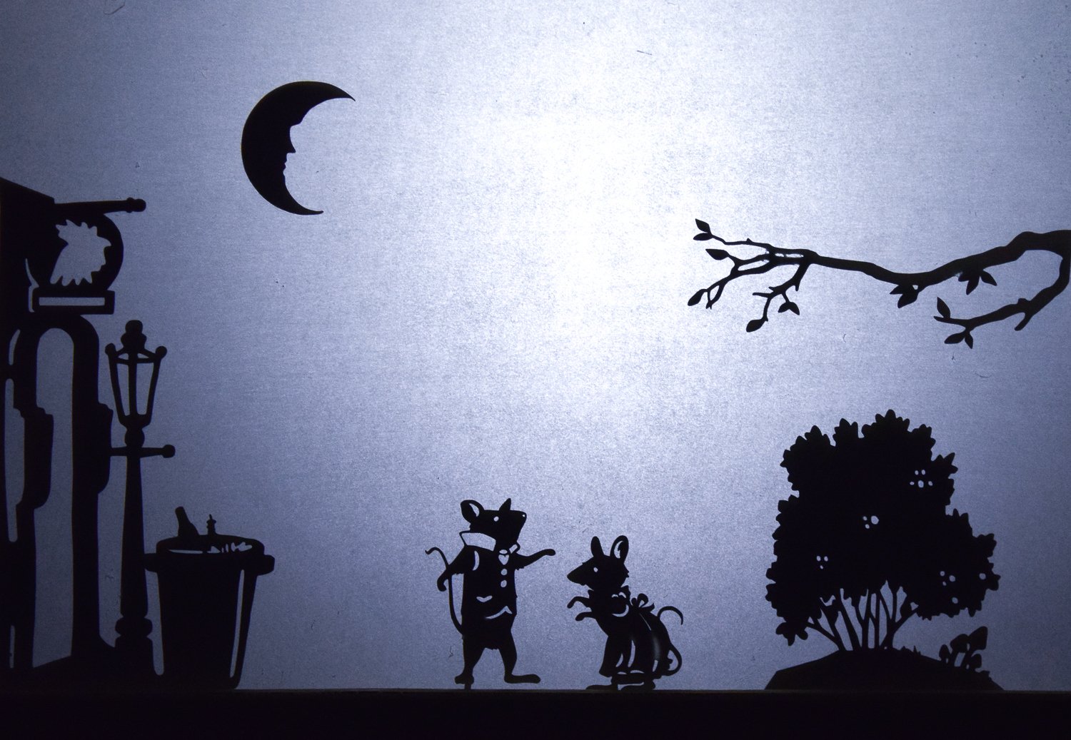 Town Mouse and Country Mouse Shadow Puppets