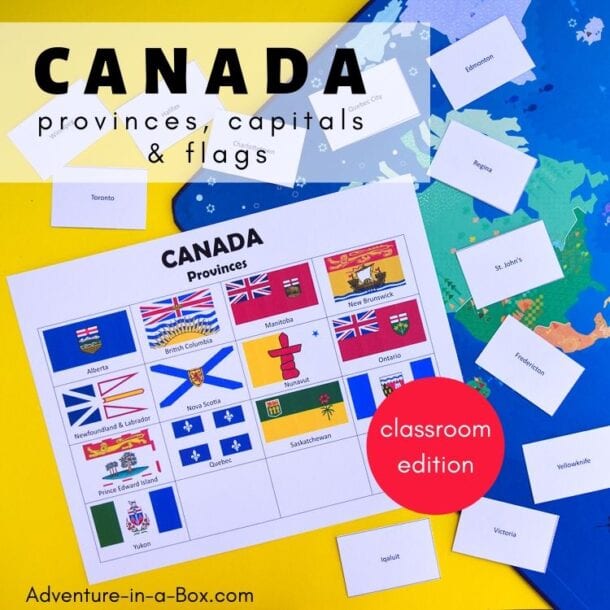 Canada: Provinces, Capitals & Flags | 4 Printable Games | | Adventure ...