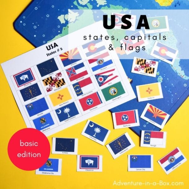 Countries & Capitals of the World: Printable Geography Game | Adventure ...