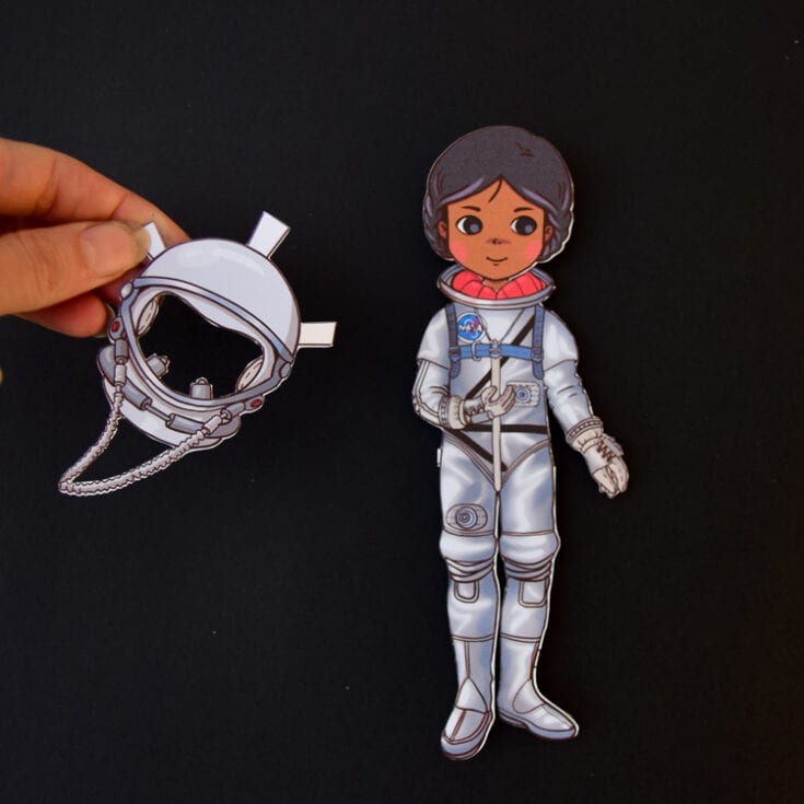 The History of Space Suits with Astronaut Paper Dolls