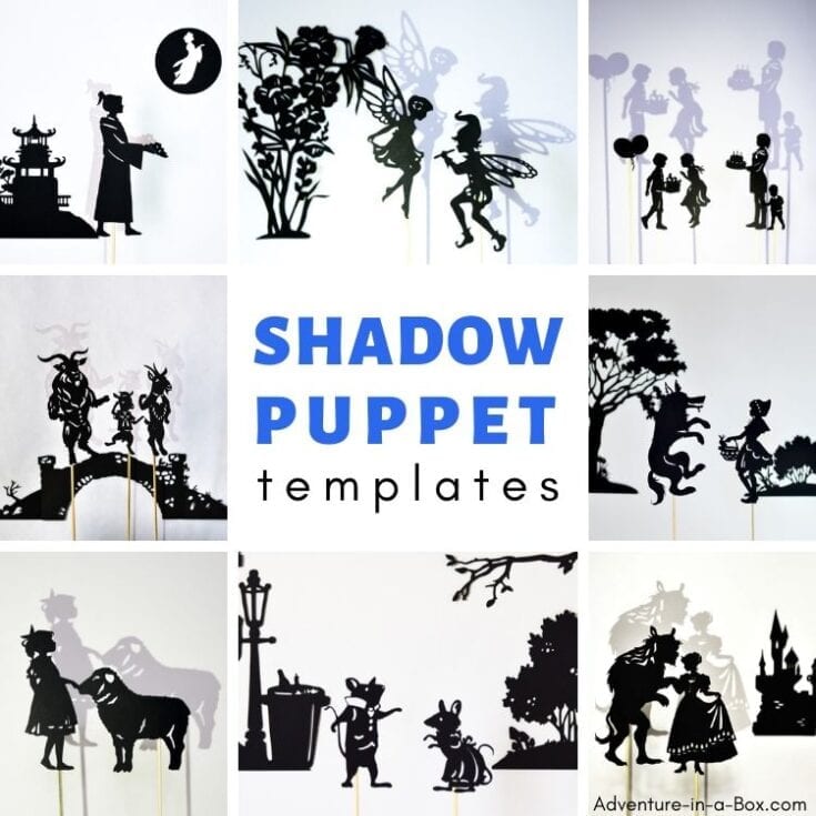 100 Printable Shadow Puppet Templates