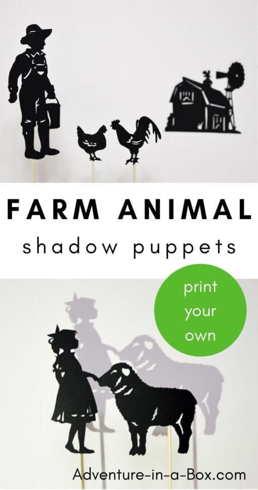 Printable Farm Animal Puppets