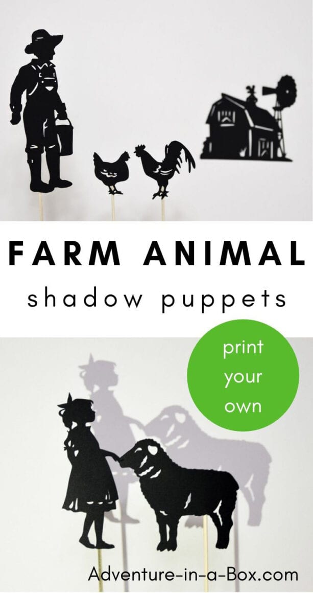 Printable Farm Animal Puppets