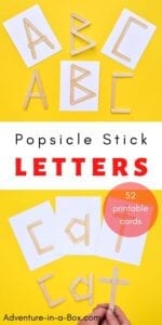 Popsicle Stick Letters