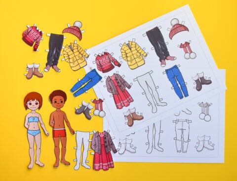Free Printable Winter Paper Dolls