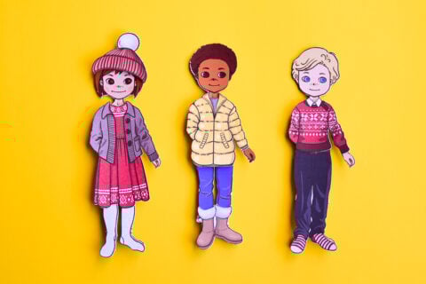 Free Printable Winter Paper Dolls