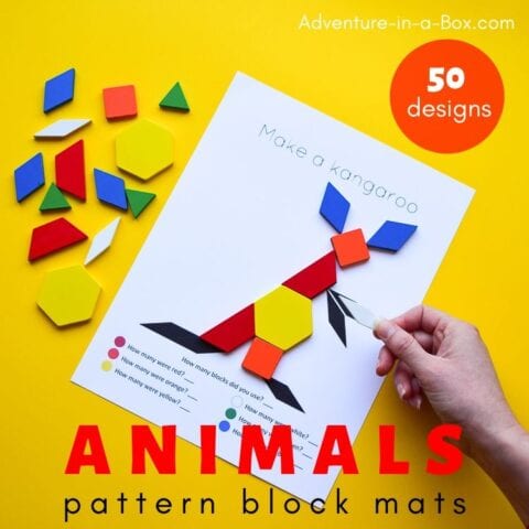 50 Animal Pattern Block Mats