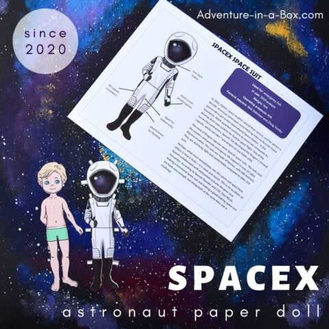 The History of Space Suits with Astronaut Paper Dolls