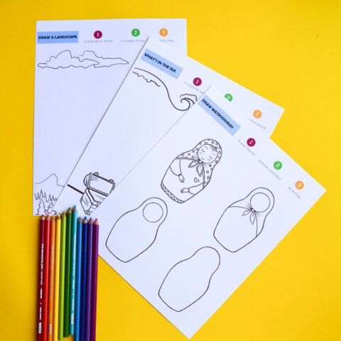 10 Free Printable Drawing Prompts for Kids