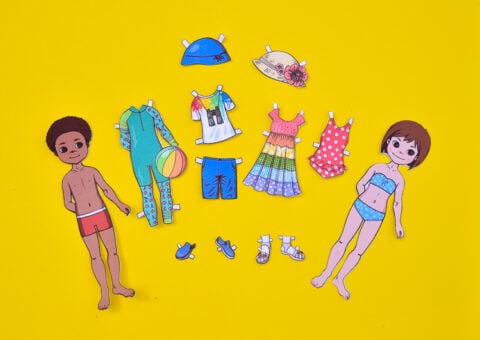 Summer Dress-Up Dolls: Free Printable Templates | Adventure in a Box