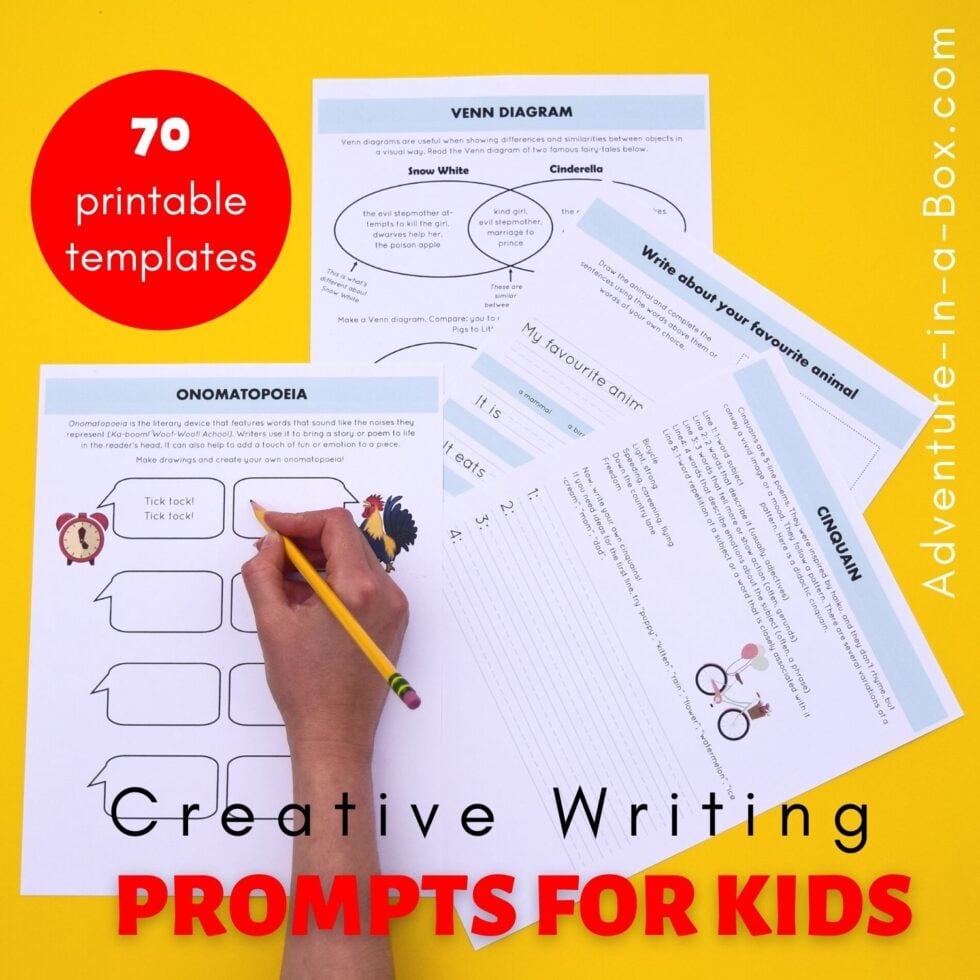 Free Printable Writing Prompts for Kids Who Begin to Write