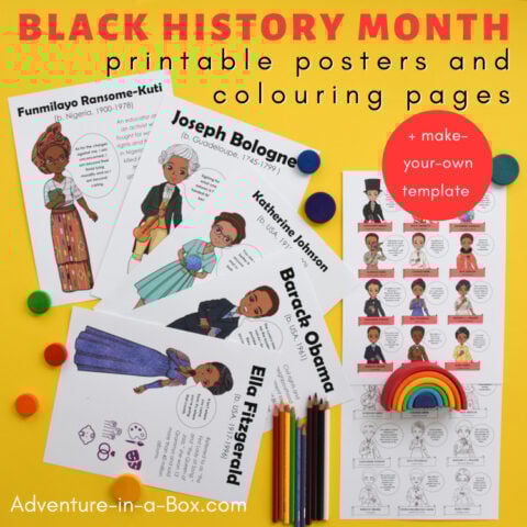 21 Black History Posters and Colouring Pages | Adventure in a Box