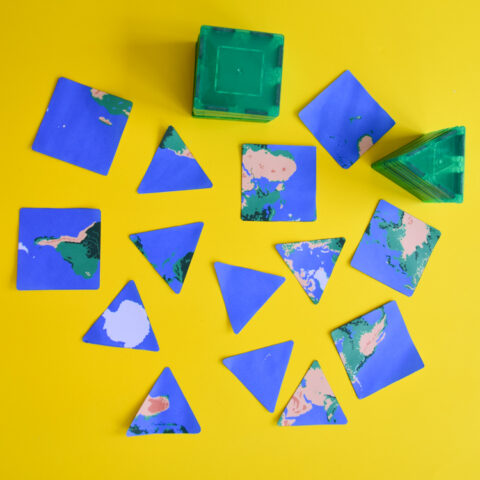 Magnetic Tile Earth Puzzle for Kids
