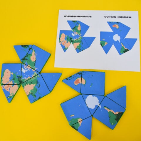 Magnetic Tile Earth Puzzle for Kids