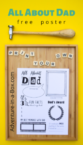 All-About-Dad-Printable | Adventure in a Box