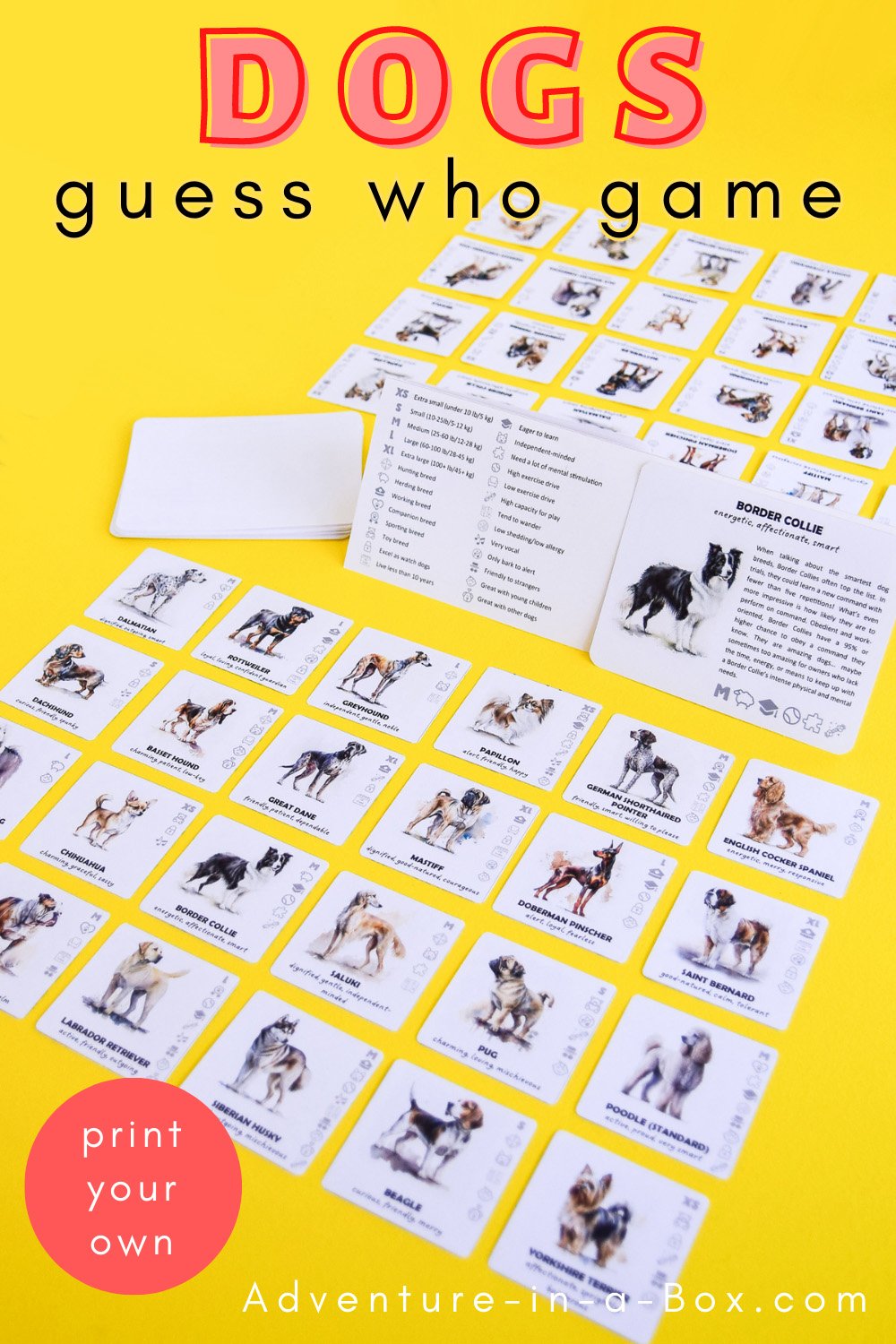 Dog Guess Who Game | Adventure in a Box