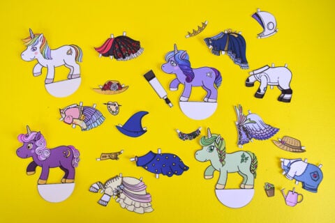 Printable Unicorn Paper Craft