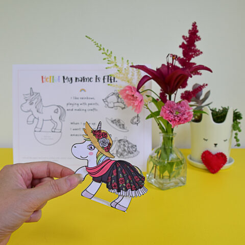 Unicorn Paper Dolls | Adventure in a Box