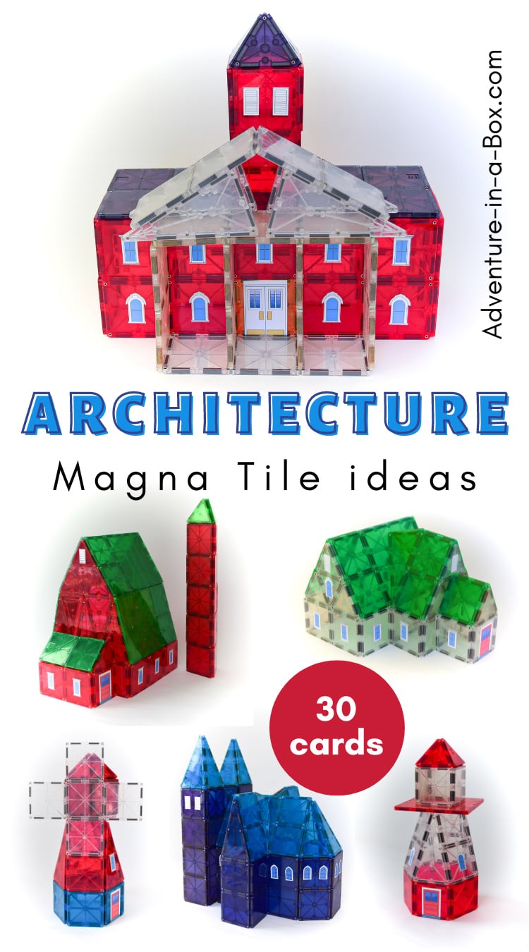 Architecture Magnetic Tile Design Cards | Adventure in a Box