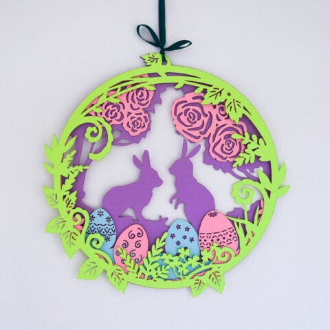 DIY Easter Wreath with a Printable Template