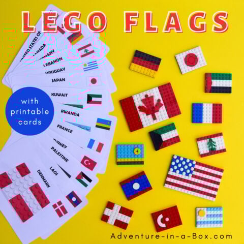 50 LEGO Flags with Printable Instructions
